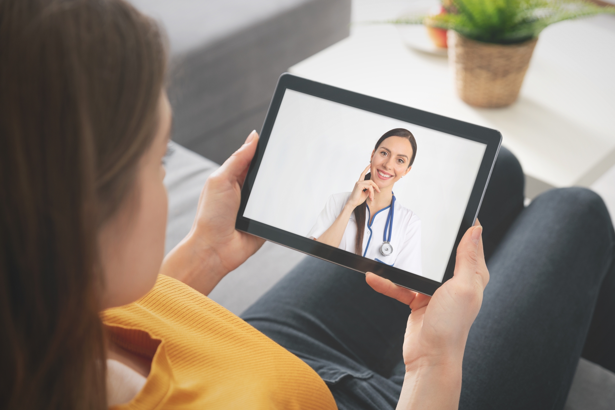 Doctor video chat consultation. Telehealth concept - BARE International